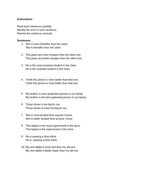 Solution Of Identify And Correct Errors Pdf