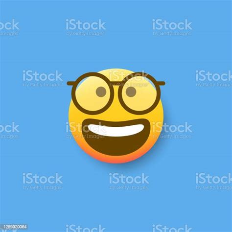 이모티콘 플랫 디자인 드롭 섀도우 효과 Brand Name Online Messaging Platform에 대한 스톡 벡터 아트