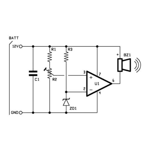 insufficient charge acoustic warning kit for 12v batteries