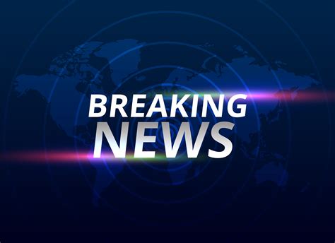 Breaking News Banner Background With World Map Download Free Vector