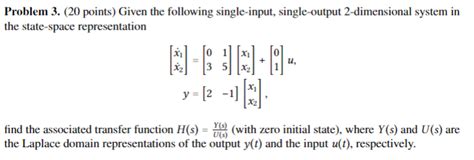 Solved Problem 3 20 Points Given The Following