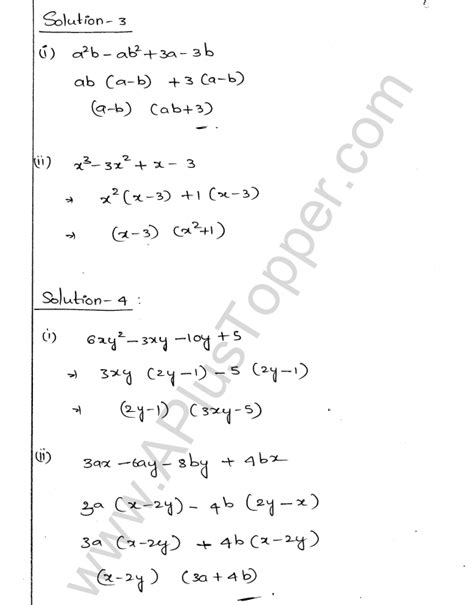 Ml Aggarwal Icse Solutions For Class 9 Maths Chapter 4 Factorisation Icse Solutions