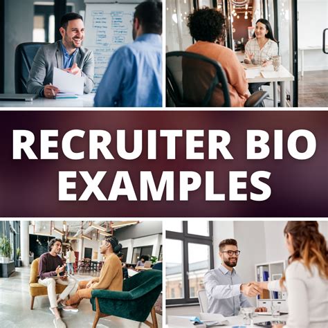 30 Recruiter Bio Examples Eat Sleep Wander