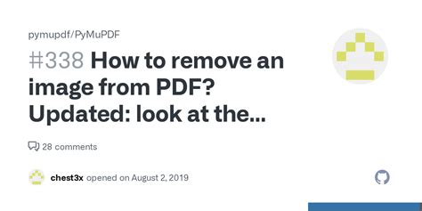 How To Remove An Image From Pdf Updated Look At The Bottom · Issue