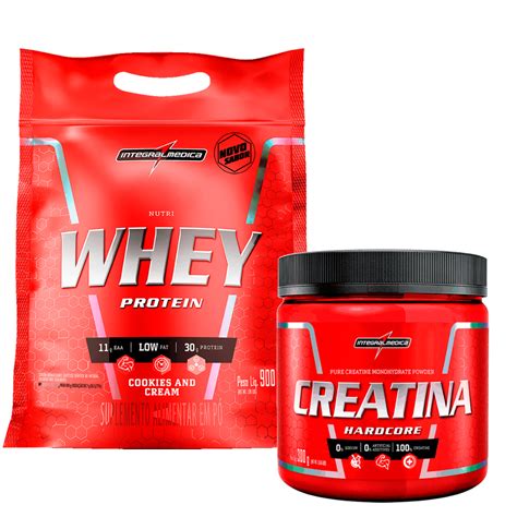 Nutri Whey Protein Isolado e Concentrado 900g Integralmédica Creatina