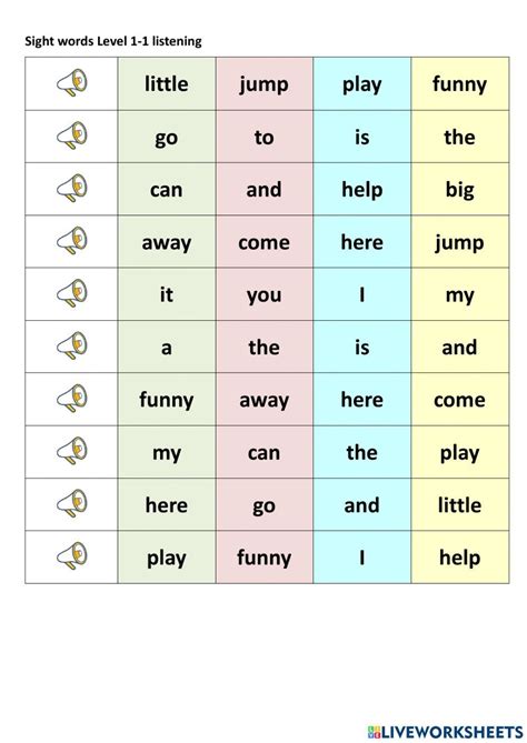 Sight Word Worksheets 1st Grade Worksheets Sight Word Practice Sight