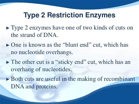 Restriction Enzymes