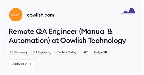 Himalayas On Linkedin Remote Qa Engineer Manual And Automation Job At Oowlish Technology