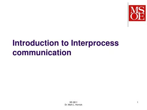 Ppt Introduction To Interprocess Communication Powerpoint Presentation Id2617857