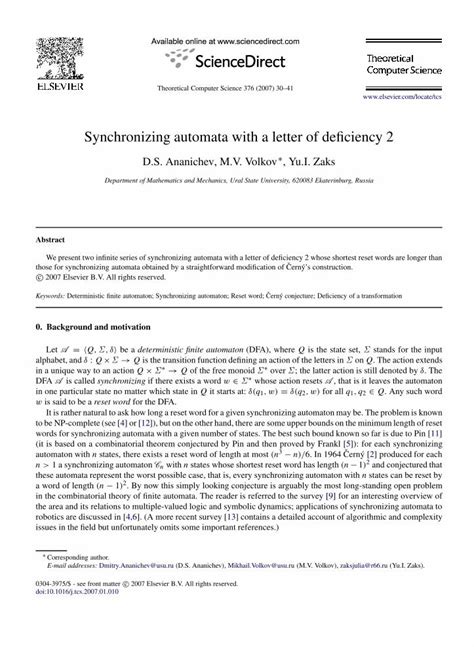 pdf synchronizing automata with a letter of deficiency 2 dokumen tips