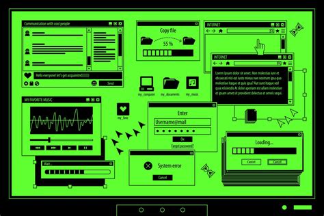 The Screen Of An Old Retro Pc In The Y K Style Retro Wave And Vaporwave Background Bright