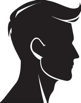 Male Profile Silhouette Clip Art At Clkercom Vector