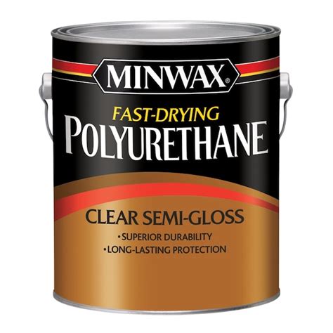 Minwax Clear Semi Gloss Oil Based Polyurethane 1 Gallon In The