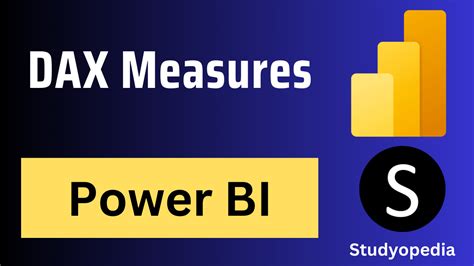 Power Bi Dax Measures Studyopedia