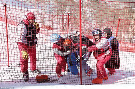 Russian Skier Suffers Horror Crash At The Winter Olympics Daily Mail