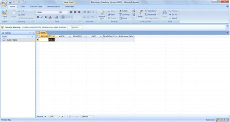 Ulfiana Elisa Blog MEMBUAT DAN MENGOLAH TABEL QUERY PADA MICROSOFT ACCES