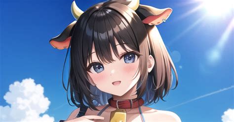 牛娘 巨乳マイクロビキニ牛娘 炉利娘舐舐真君のイラスト Pixiv