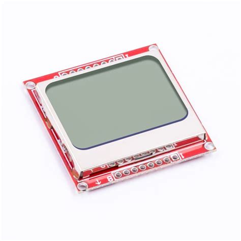 red nokia 5110 84x48 pixel lcd shield module blue backlight for