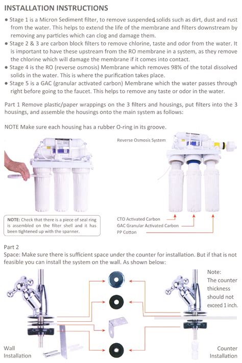 Plumbing Water Filter Reverse Osmosis