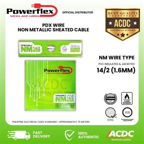 14 2 1 6mm 75 Meters Powerflex Pdx Wire Non Metallic Sheathed Cable 14 Shopee Philippines