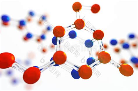 分子模型的三维图示分子和原子的科学背景 包图企业站