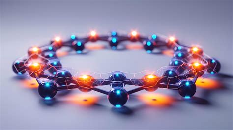 3d Flat Icon Quantum Mesh Concept A Mesh Network Of Glowing Nodes Inspired By Quantum Computing