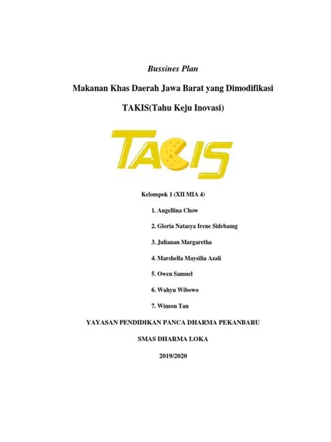 Proposal Usaha Makanan Modifikasi Pdf