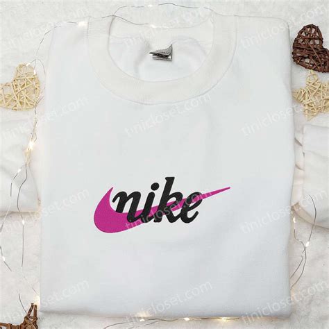Vintage Swoosh X Nike Embroidered Sweatshirt Nike Inspired Shirt Perfect Family Gift Aopprinter