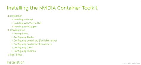 Dockers、nvidia Dicker、nvidia Container Toolkit踩坑记nvidia Docker Csdn博客
