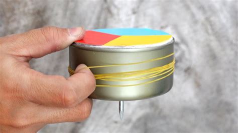 How To Make A Spinning Top Toy Diy Youtube