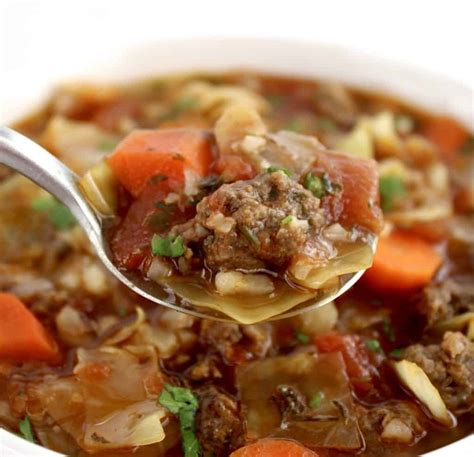 Slow Cooker Cabbage Roll Soup Keto Cooking Christian