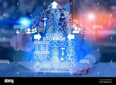 Word Writing Text Cloud Storage Business Photo Showcasing The Digital Data Is Stored And