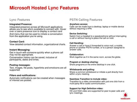 PPT Microsoft Hosted Lync PowerPoint Presentation Free Download ID