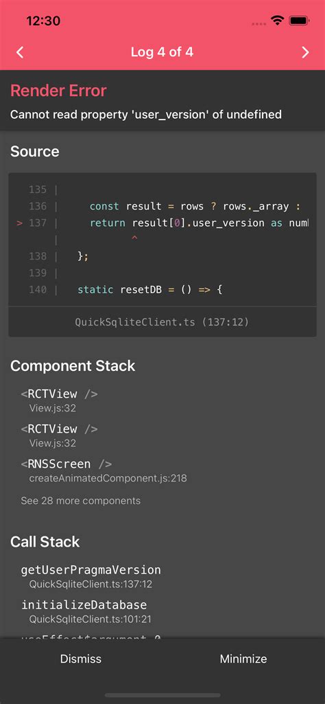 Channellist Crash Caused By Sqlite Issue Getstream Stream Chat React Native Github