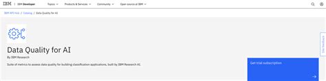 Assess The Data Quality Of Tabular Data Sets Using Apis Ibm Developer
