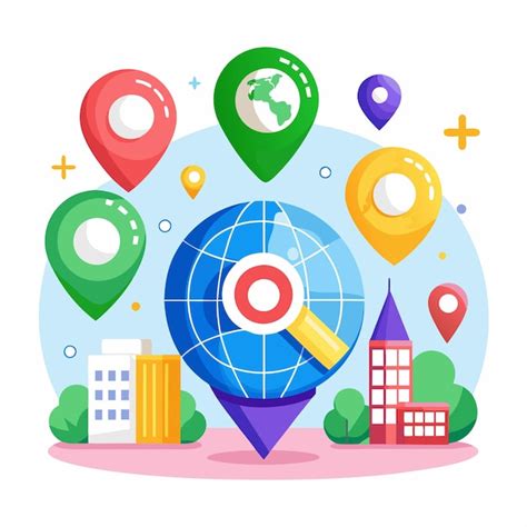 Location Pin Icon Set Modern Map Marker Location Sign Icon Vector