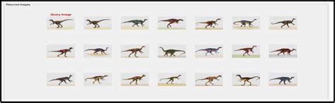 top 20 images retrieved for the dinosaur query image download