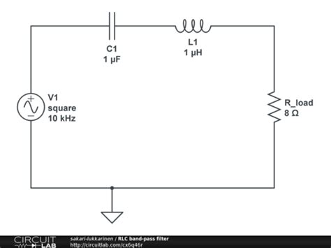 Rlc Band Pass Filter Circuitlab