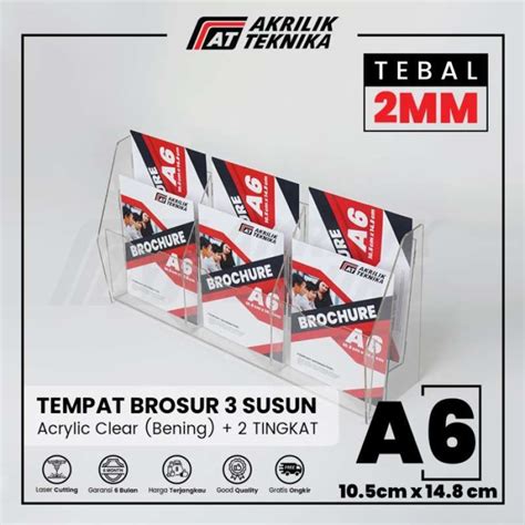Jual Akrilik Brosur A6 Standing Original Harga Termurah Agustus 2024