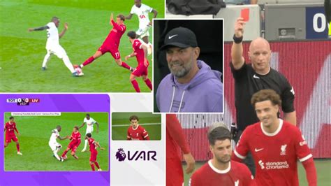 Curtis Jones Sent Off After Another Controversial Var Decision During