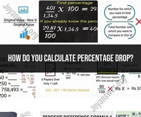 Calculating Percentage Drop Methods And Applications