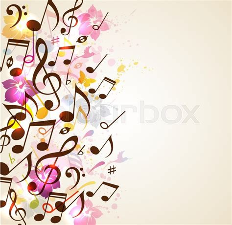 Abstract Vector Music Background With Stock Vector Colourbox