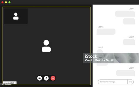 새로운 Ui 화상 회의 화상 회의 통화 창 오버레이 개념에 대한 스톡 벡터 아트 및 기타 이미지 개념 개체 그룹 격리 Istock