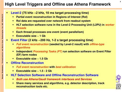 PPT ATLAS Experience Running ATHENA And TDAQ Software PowerPoint