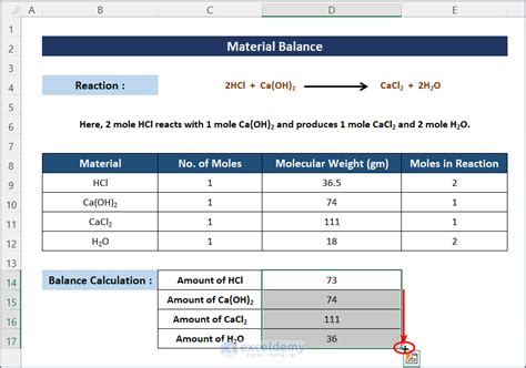 how to create a material balance sheet in excel easy steps