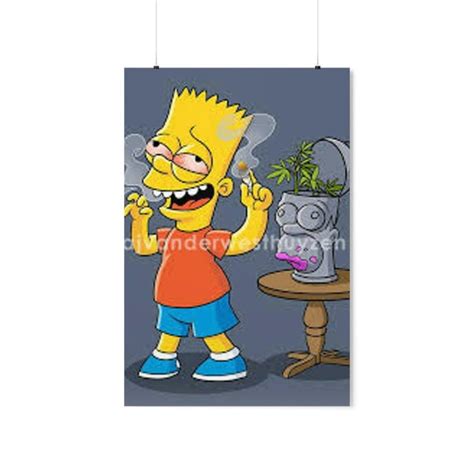 Bart Simpson Smoking Etsy