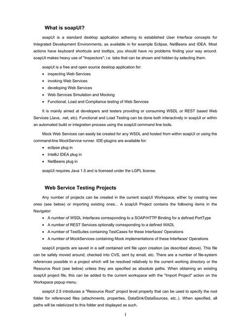 Soap Ui Documentation Pdf