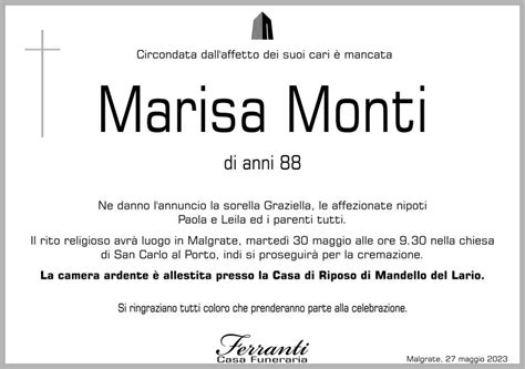 Necrologi Ferranti Lecco