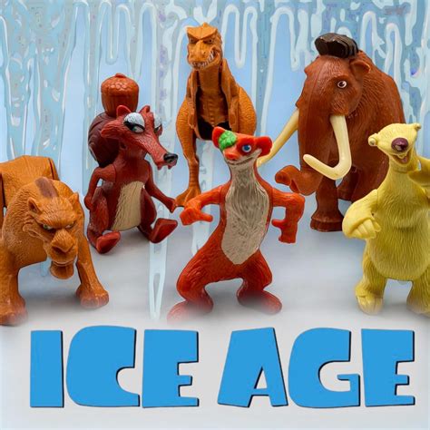 Ice Age Movie 2002 Mcdonalds Happy Meal Toys Prehistoric Action Figure