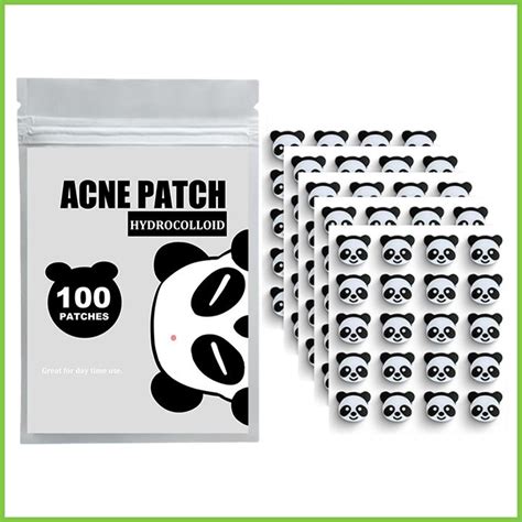 Pimple Patched 100x Cute Panda Shape Skin Repair Stickers Mild